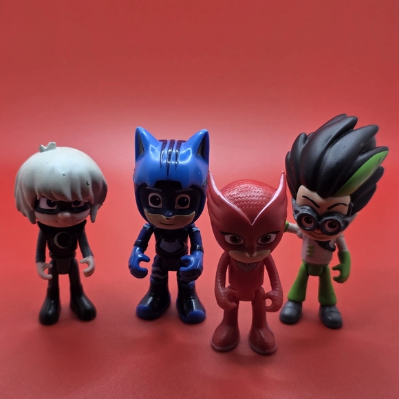 pj masks | Toys | Action Figure Set Red Blue Black Green Pj Masks ...